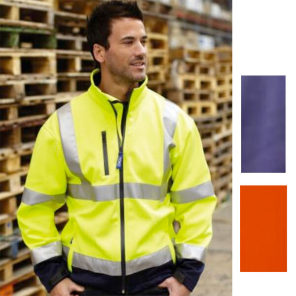 Fluo Softshell Jacket - fluo kledij - fluo werkkledij, signalisatie ...